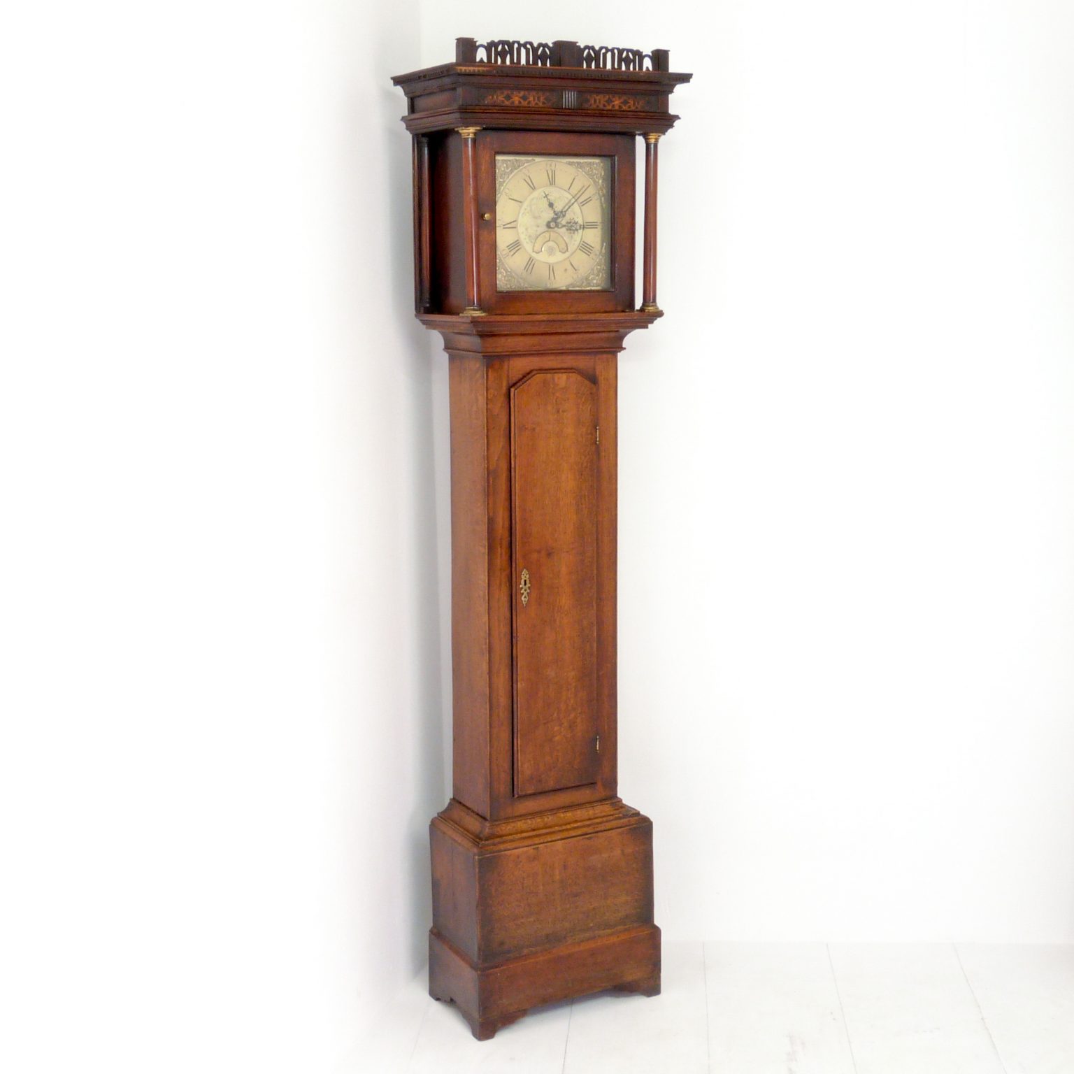 #18th Century Oak Longcase Clock - witchantiques.com