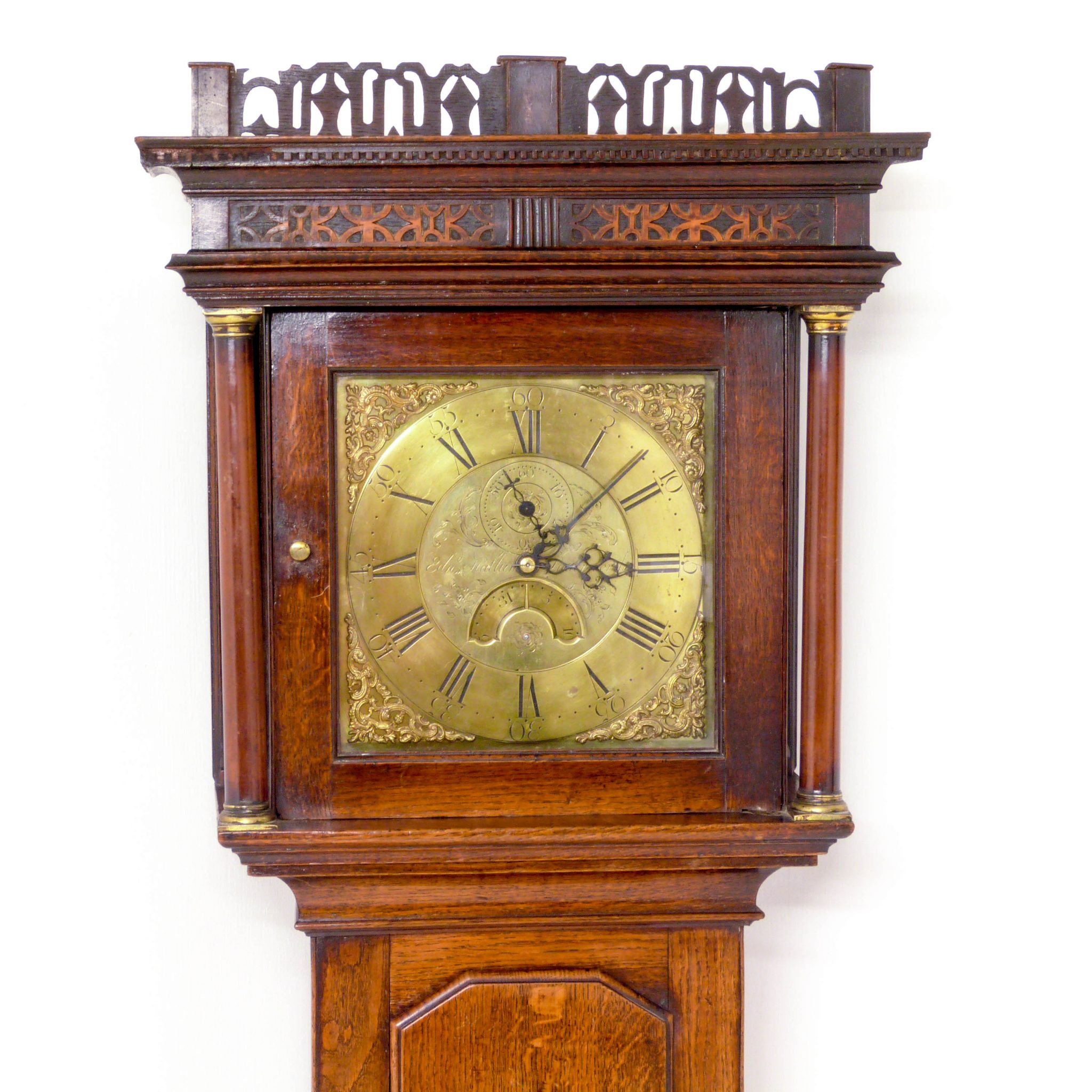 #18th Century Oak Longcase Clock - witchantiques.com