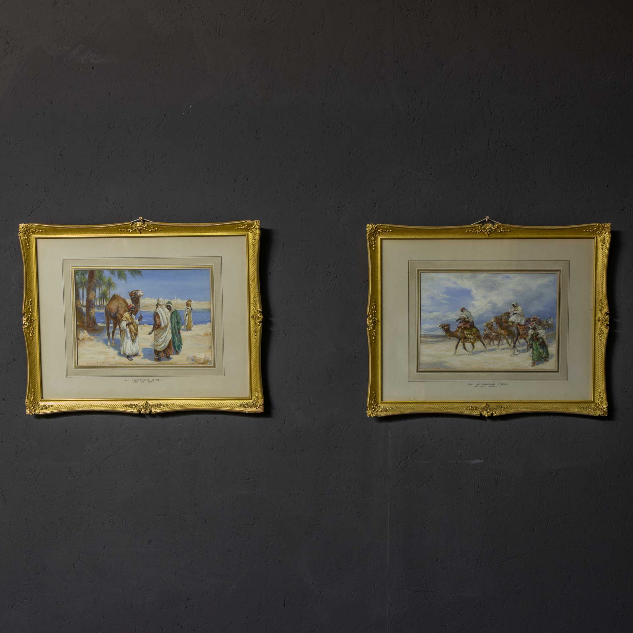 #Pair Of Watercolours By Arthur Keith - witchantiques.com