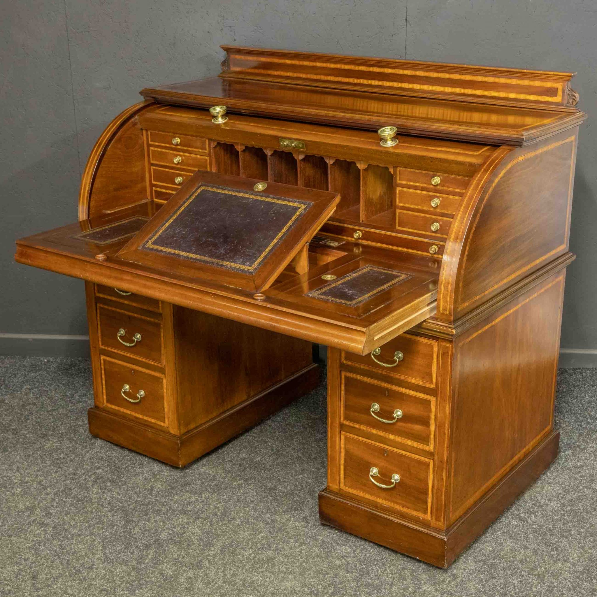 Antique Cylinder Desk - Desks - witchantiques.com