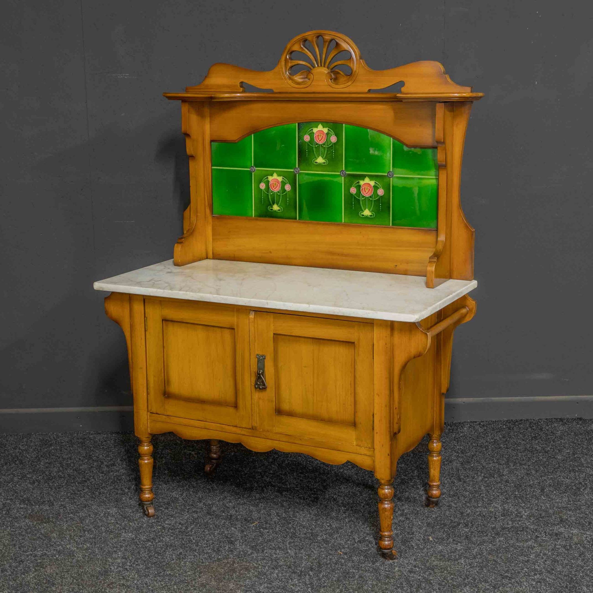 Victorian Birch Washstand - witchantiques.com - Furniture