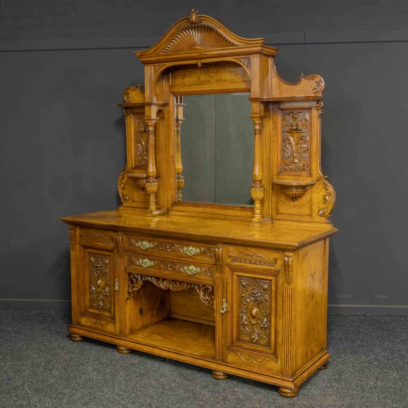 Victorian Oak Sideboard - witchantiques.com - Credenzas, Dressers ...