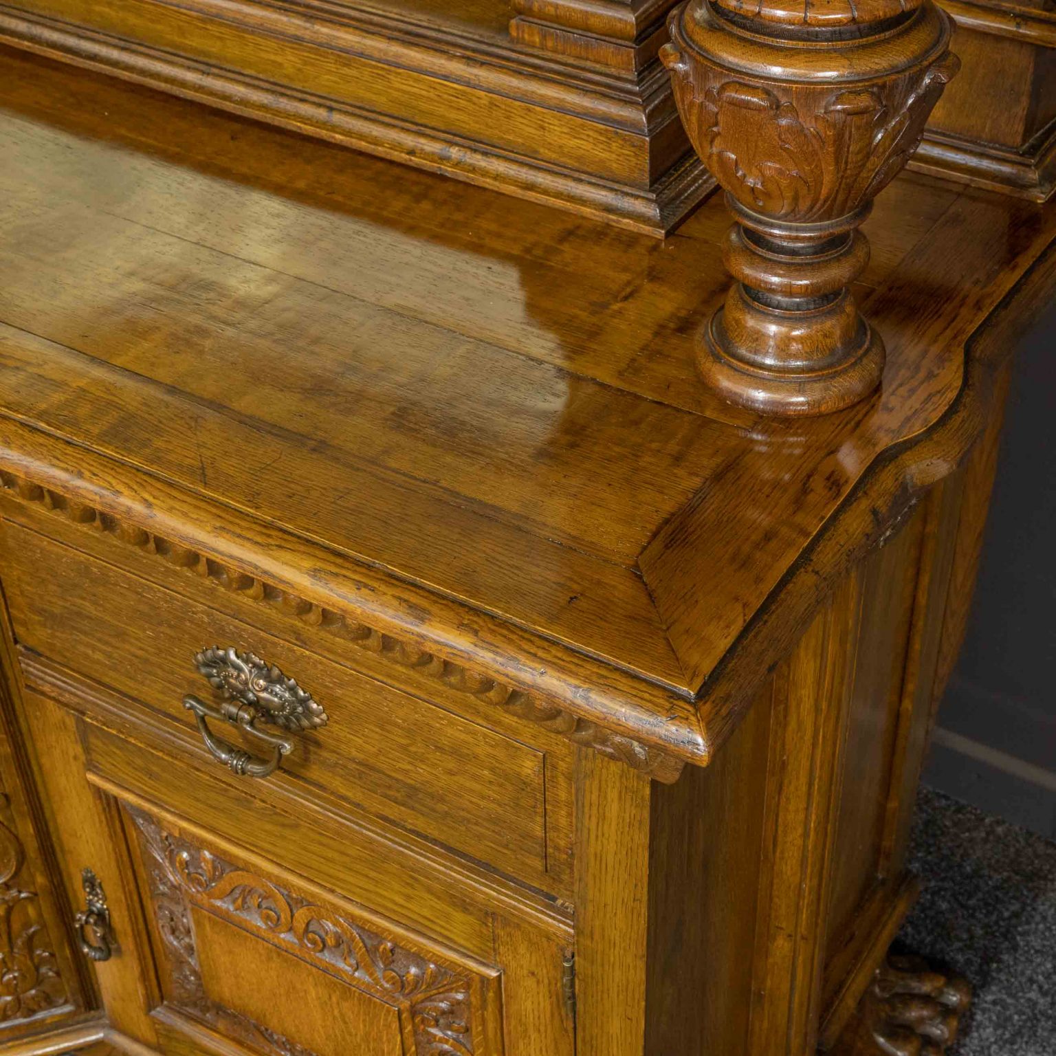 Victorian Oak Sideboard - witchantiques.com - Credenzas, Dressers ...