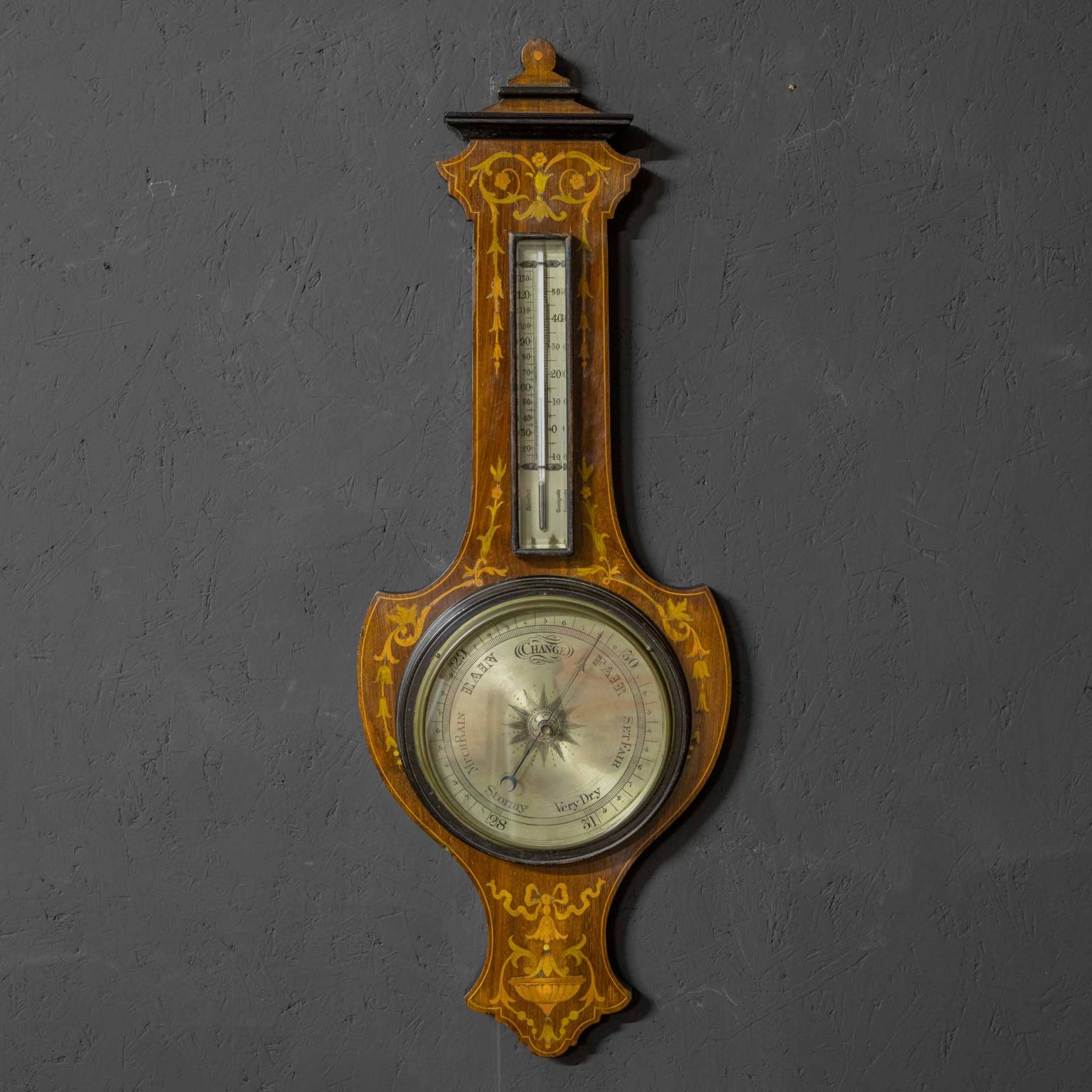 Edwardian Rosewood Barometer - Accessories - witchantiques.com