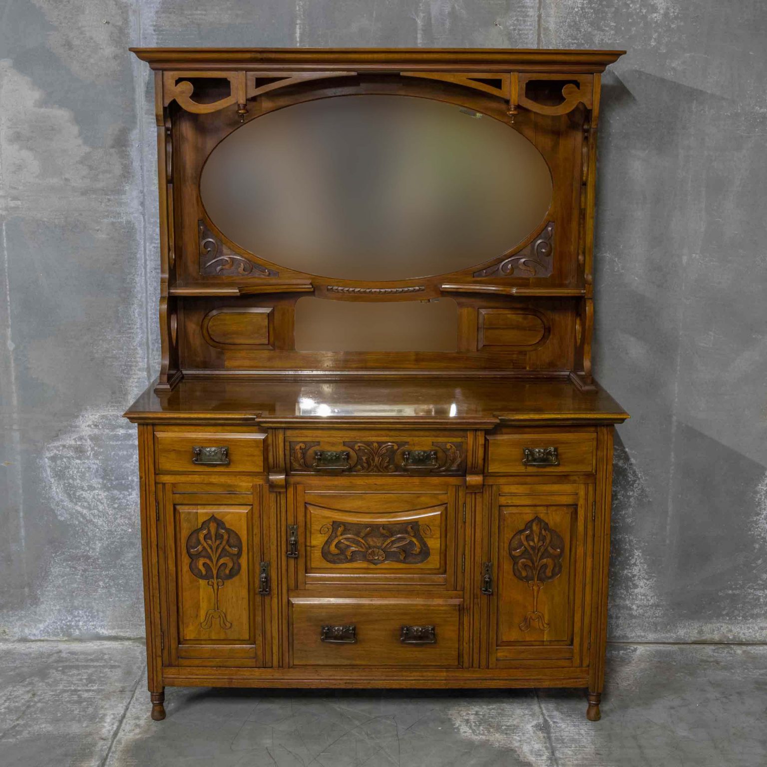 Victorian Walnut Sideboard - witchantiques.com - Credenzas, Dressers ...