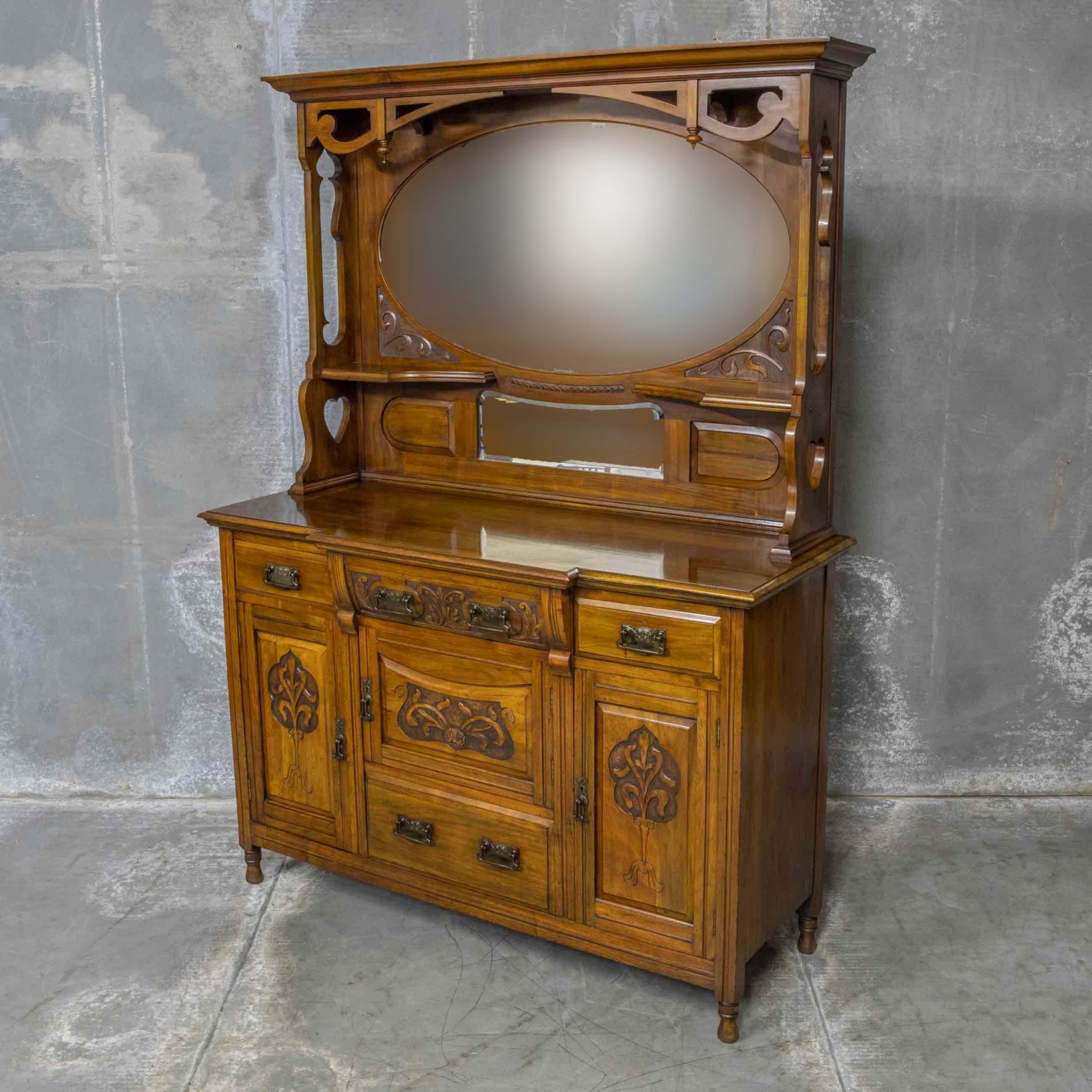 Victorian Walnut Sideboard - witchantiques.com - Credenzas, Dressers ...