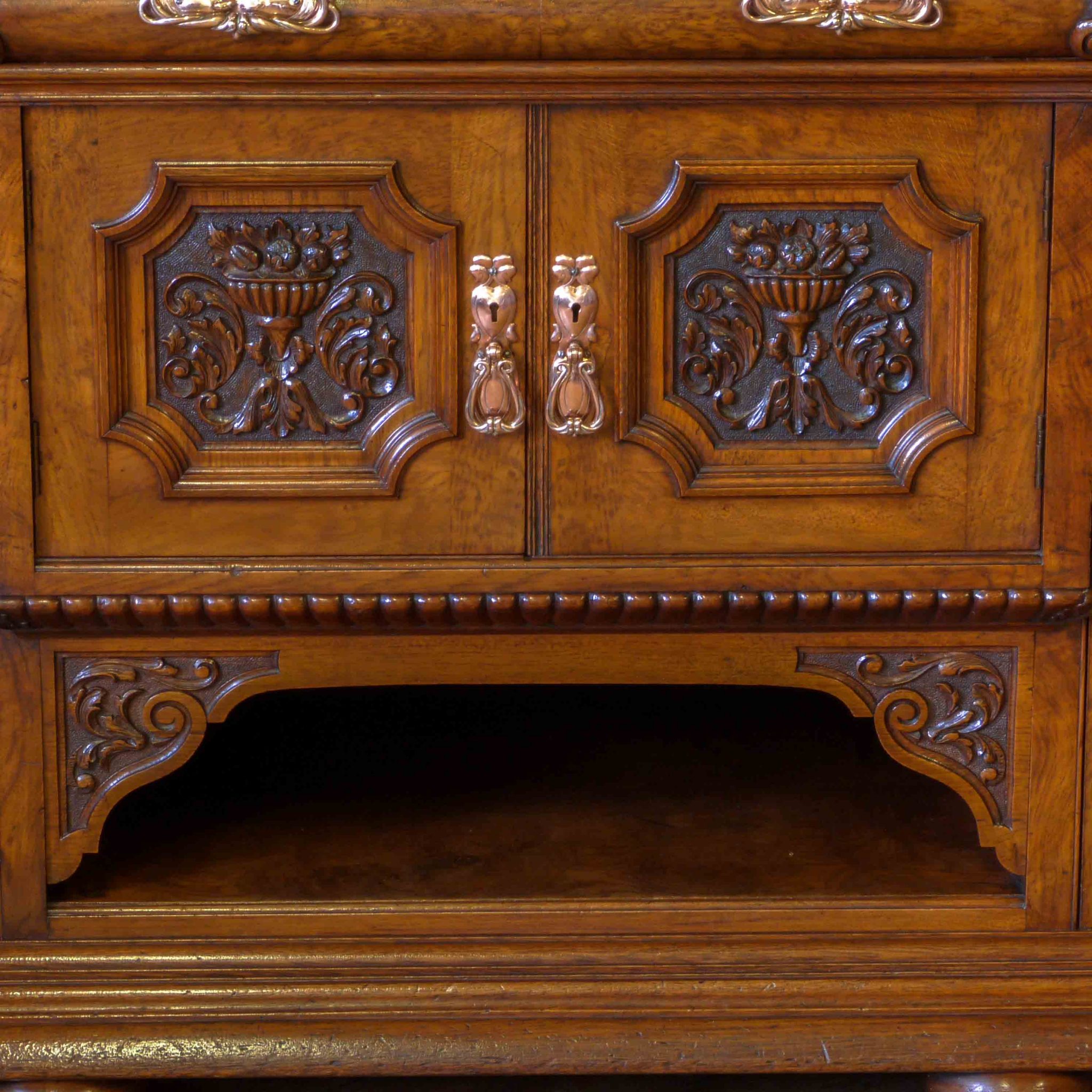 Victorian Pollard Oak Sideboard - witchantiques.com - Credenzas ...