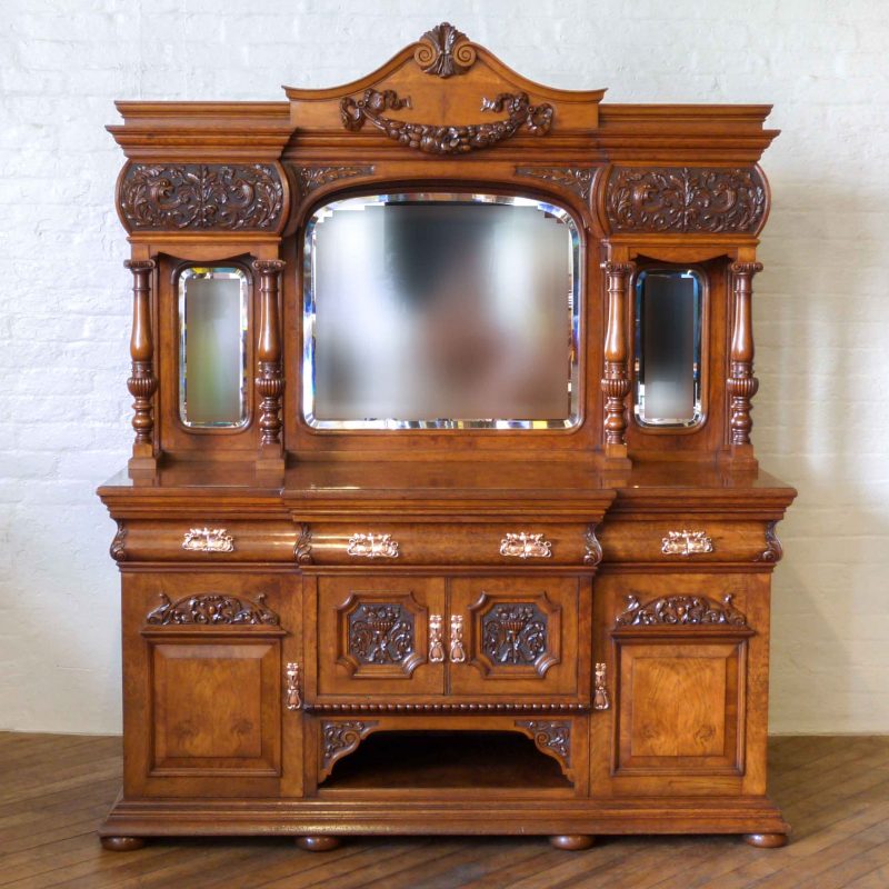 Victorian Pollard Oak Sideboard - witchantiques.com - Credenzas ...